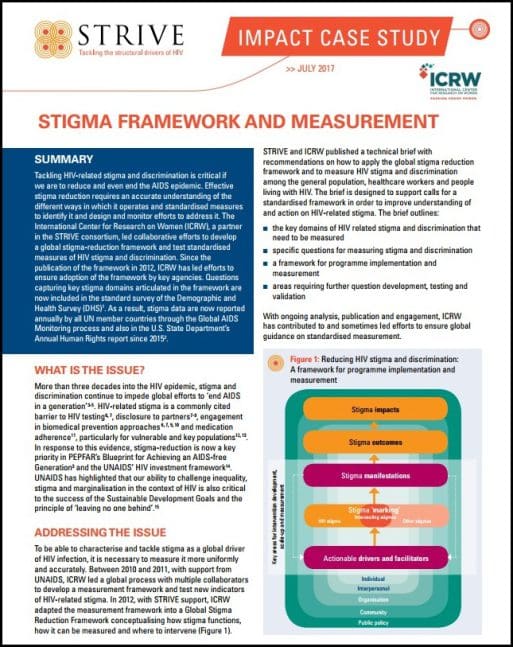STRIVE: Addressing the Structural Drivers of HIV - ICRW
