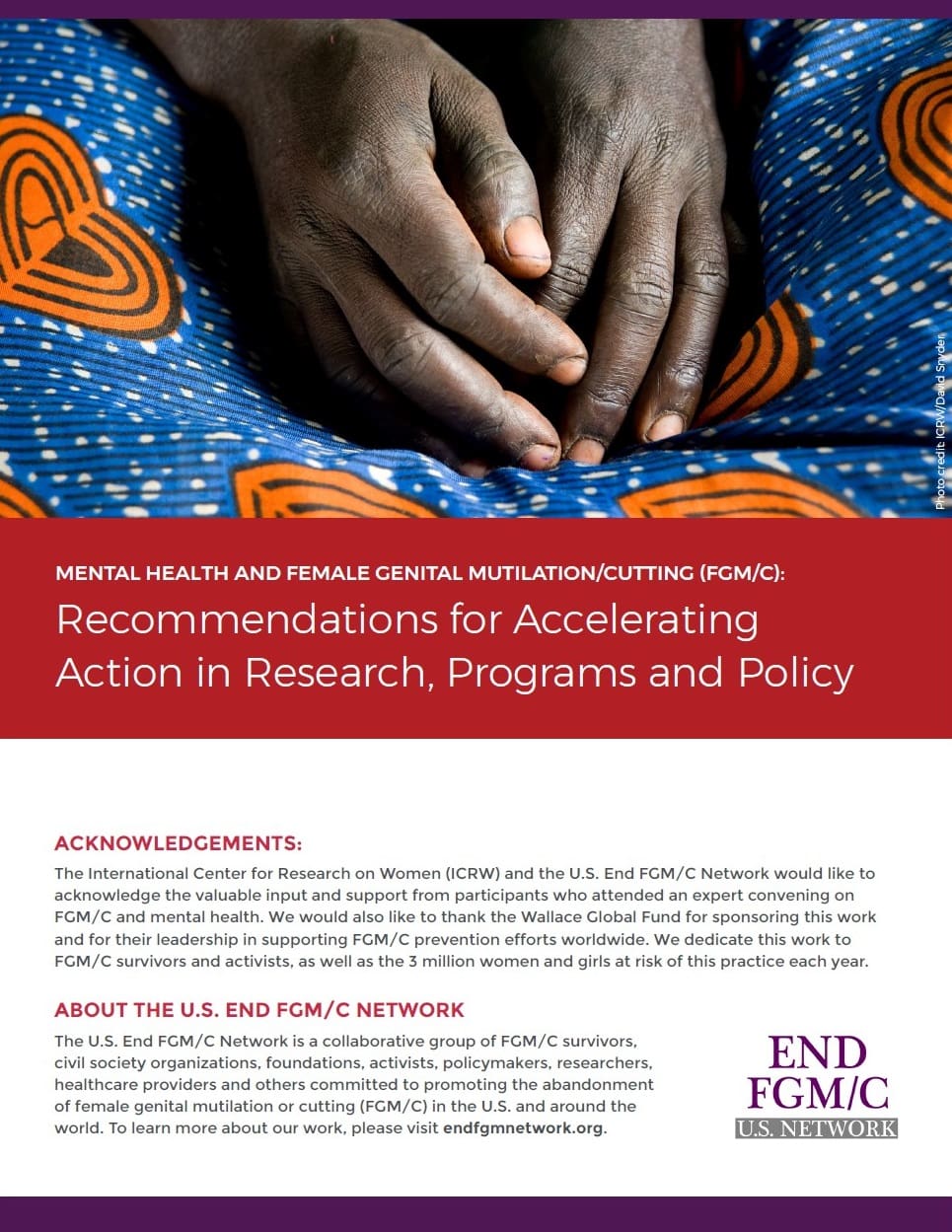 Mental Health & Female Genital Mutilation/Cutting (FGM/C) - ICRW