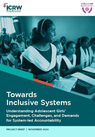 Towards Inclusive Systems: Understanding Adolescent Girls’ Engagement ...