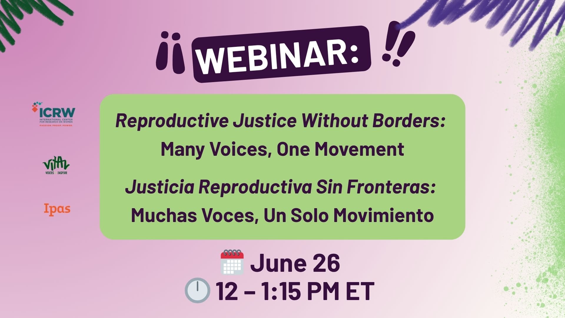 Join the Conversation: Reproductive Justice Without Borders - ICRW
